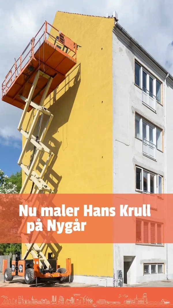 Kunst am Nygårdsvej: Großes Wandgemälde entsteht in Esbjerg | Dänemark ...