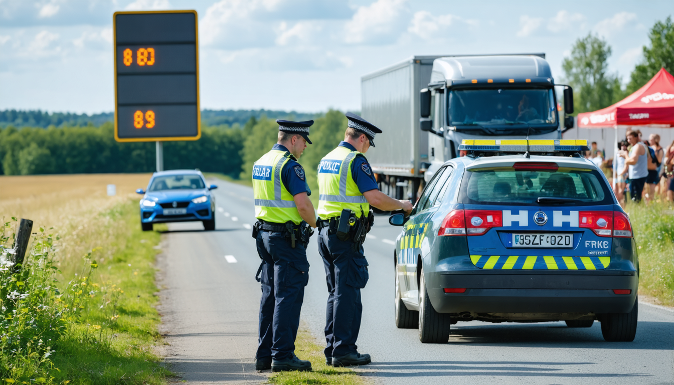 Sommerliche Verkehrskontrollen treffen Festival- und Urlaubsgäste ...